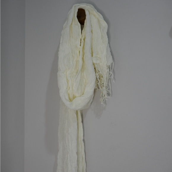 Accessories | Elegant Cream Scarf | Poshmark